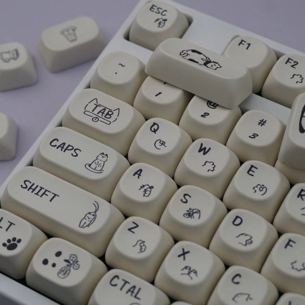 Original Milk Ball Keycaps PBT Dye-sub MOA Profile Keycap Custom ...