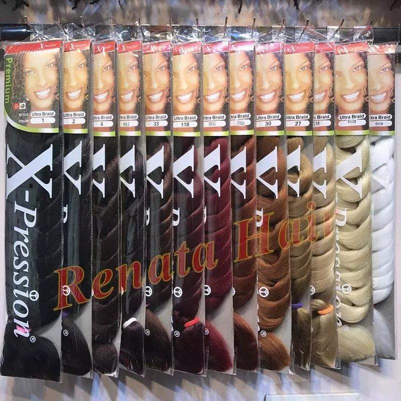 82Inch 165g Xpression Braids Hair Extension Expression Twist Jumbo ...