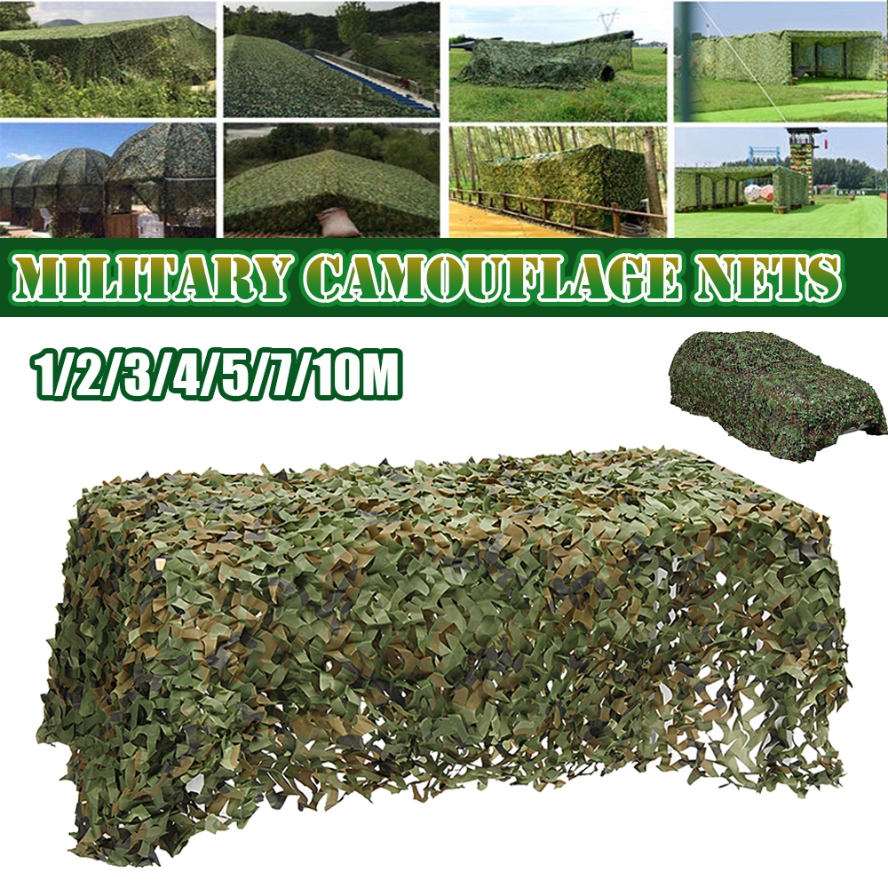 Military Camouflage Nets Woodland Army Camo Netting Camping Sun Outdoor ...