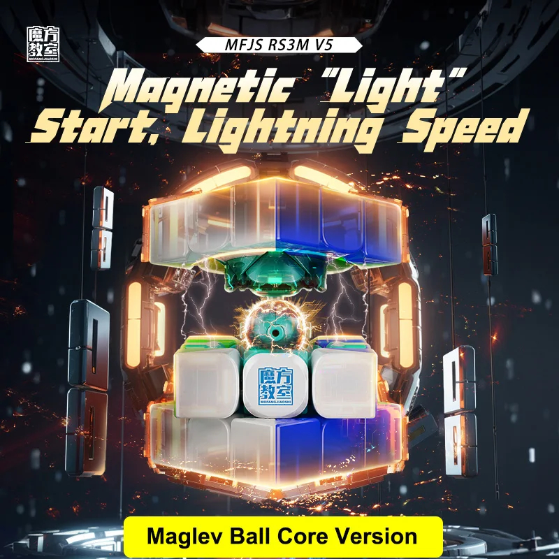 MoYu RS3M V5 MagLev Ball-Core UV 3x3 Cube Professional RS3M V5 Magnetic ...