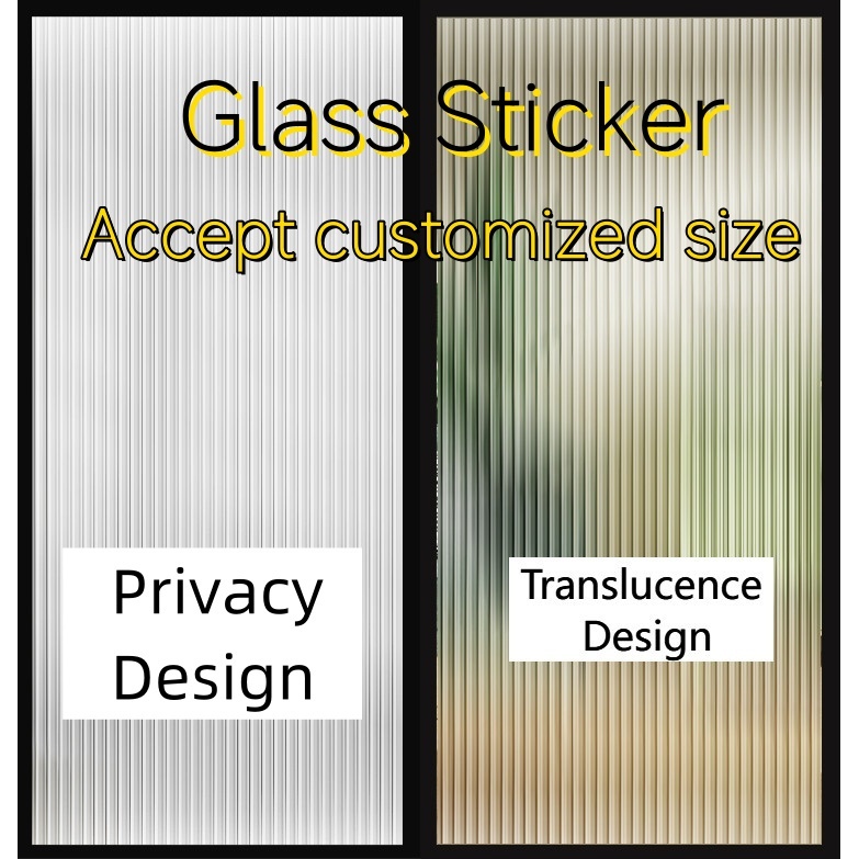Static cling reeded glass film for shower door glass reed window film ...