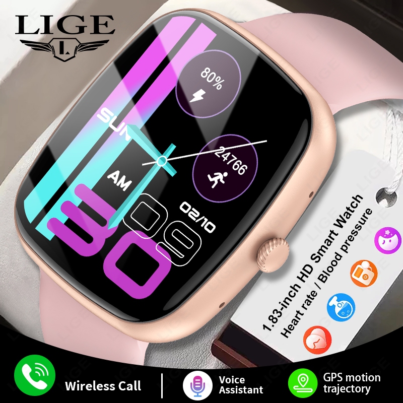 LIGE Smart Watch Women Men Health Monitor Custom Watches Face ...