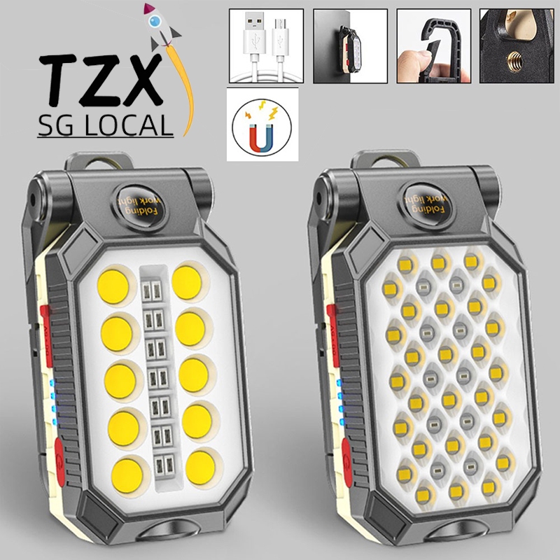 1800W Portable Work Light Multifunction Magnetic+Hook Torchlight ultra ...