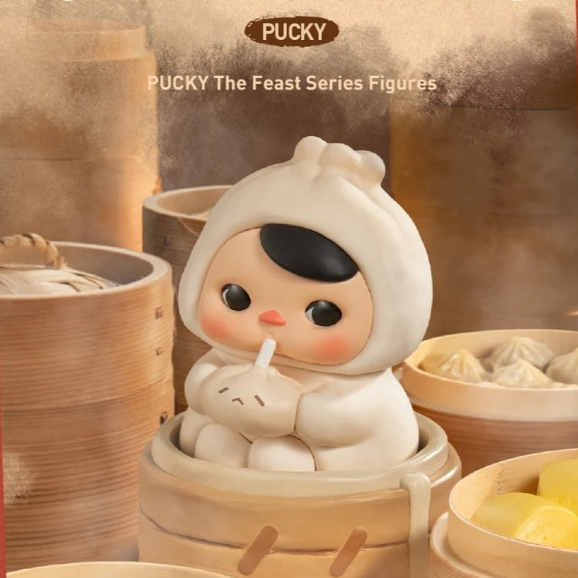 POP MART PUCKY The Feast Series Cute Kawaii Action Figures Christmas ...