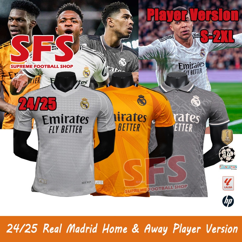 【SFS】Top Quality 24-25 Real Madrid Player Version Football Jersey ...