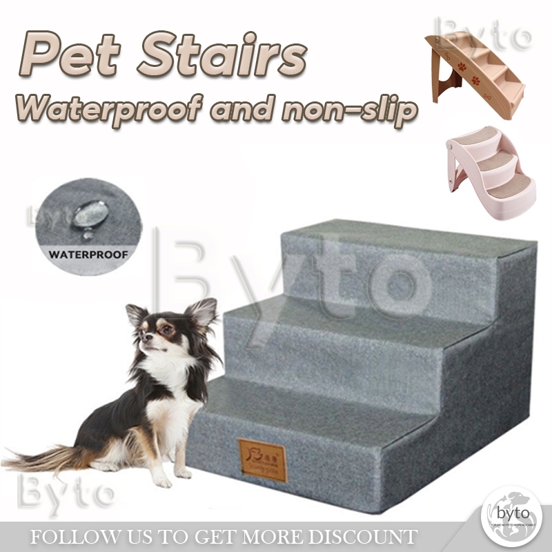 Byto Pet Stairs Pet Steps Removable Stairs Non-Slip/Foldable Accessible ...