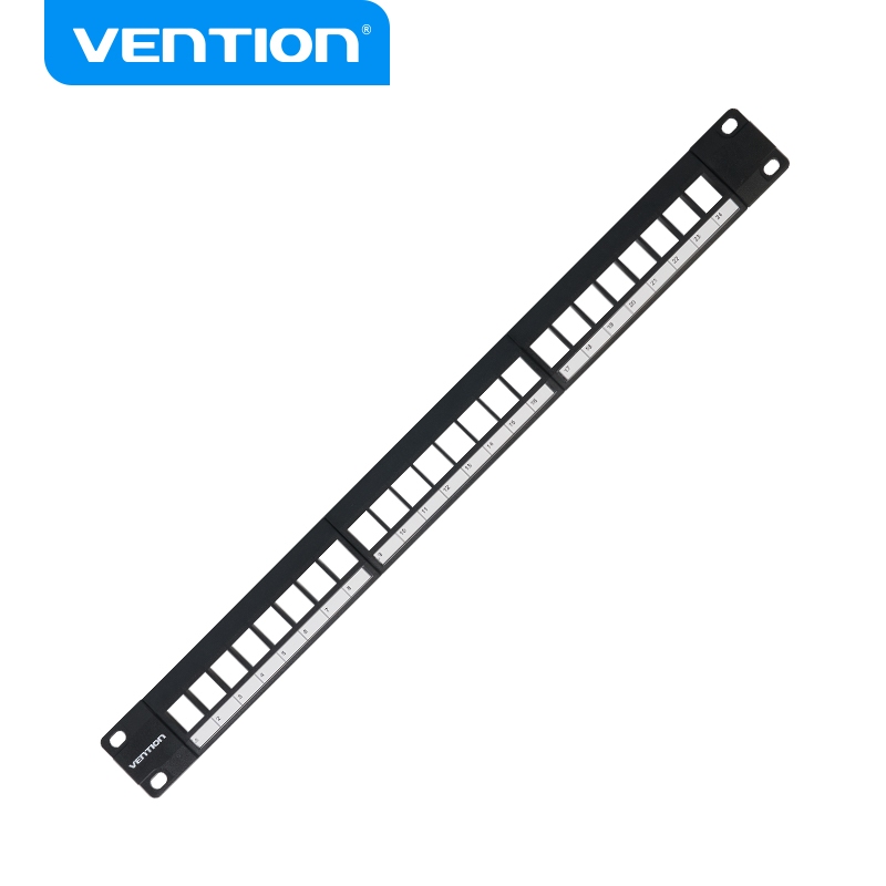 Vention 24 Ports Patch Panel Detachable Lable Coupler Keystone Patch ...