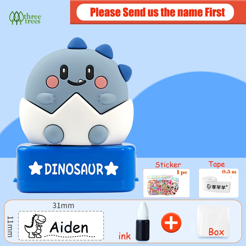 [Buy 1 get 5 Gifts]threetrees Waterproof Name stamp Customize School ...