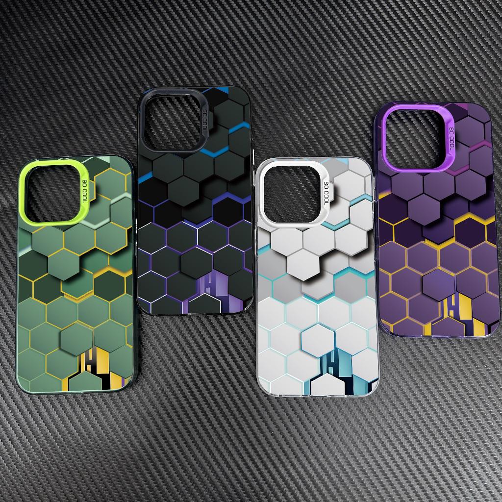 [Inventory] Casing Simple Honeycomb Luxury Hard Case Infinix Smart 9 8 ...