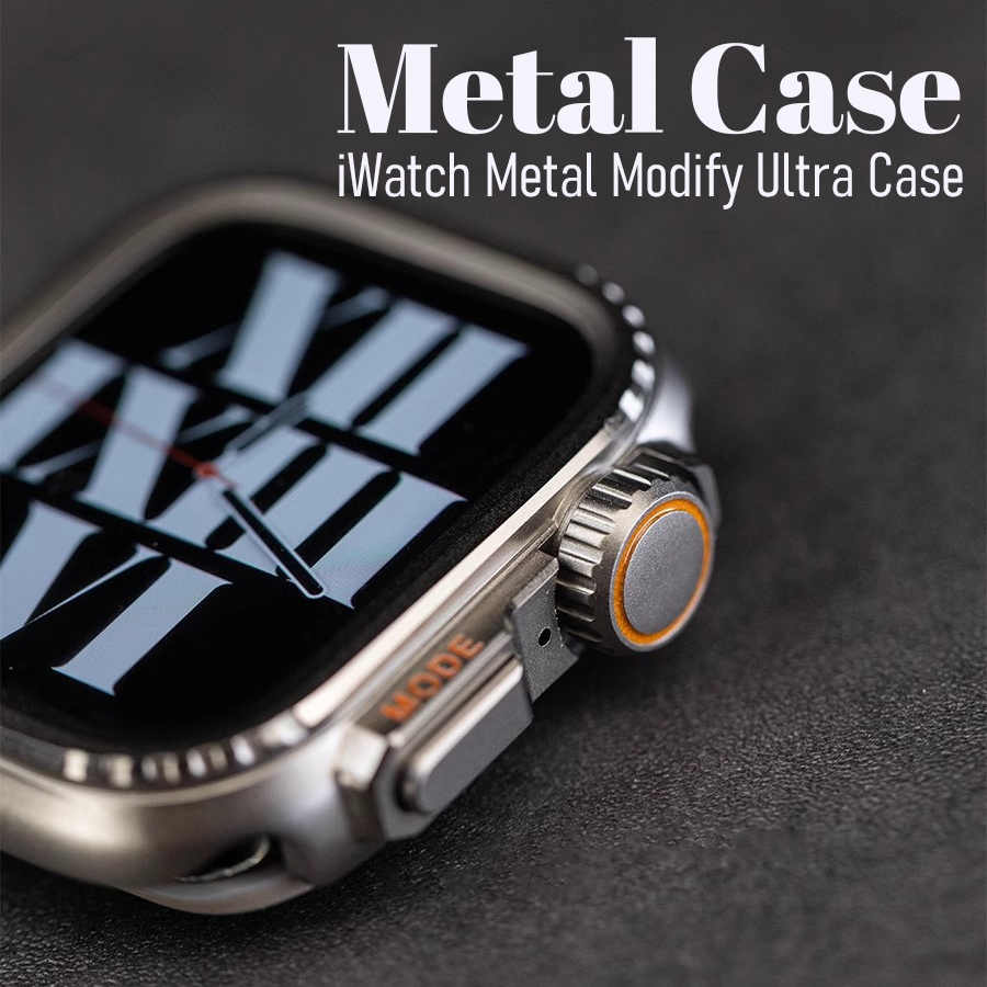 Rugged Metal Modify Ultra Case for iWatch Series 9 45mm 44mm Protector ...