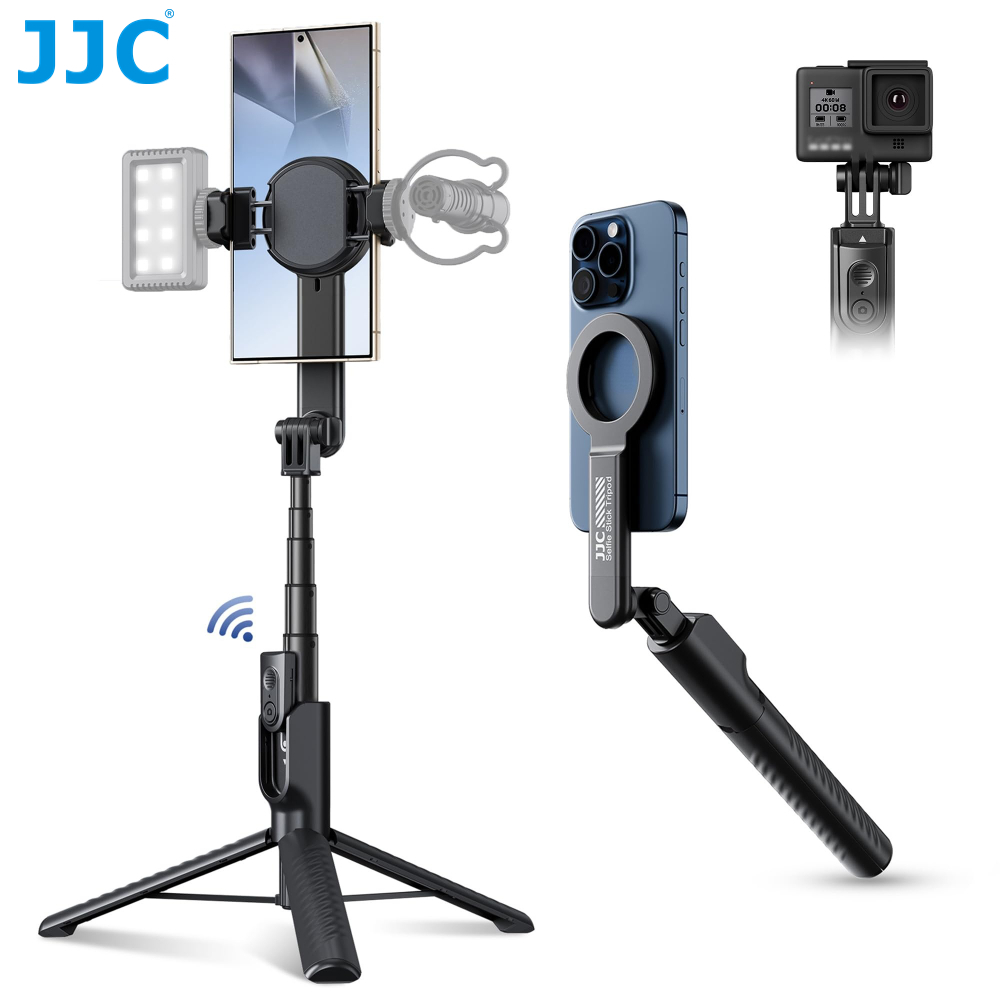 JJC SFM-1 MagSafe Magnetic Selfie Stick Tripod with Bluetooth Remote ... JJC SFM-1 MagSafe Magnetic Selfie Stick Tripod with Bluetooth Remote ...