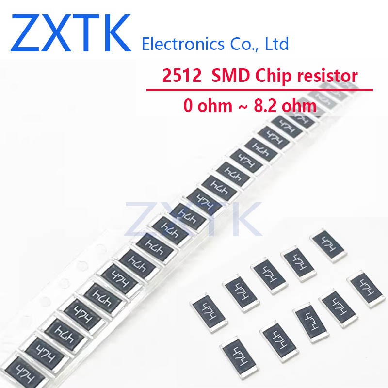 20PCS 2512 SMD chip resistor 1% ohm 0R - 8.2R 1R 1.1R 1.2R 1.3R 1.5R 1 ...