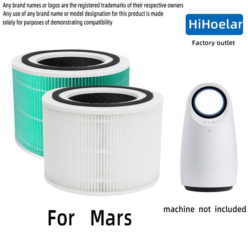 For Mars Air Purifier Replacement 2-in-1 Activated Carbon & HEPA Filter ...