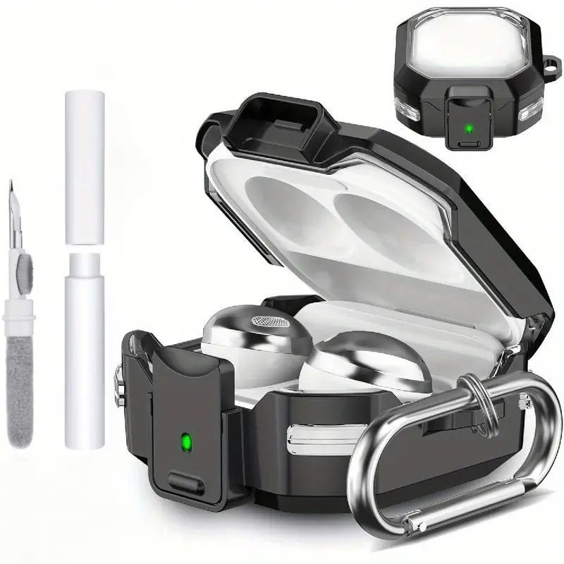 with Secure Lock 】 Clear case for Samsung Galaxy Buds Fe case 2023 ...