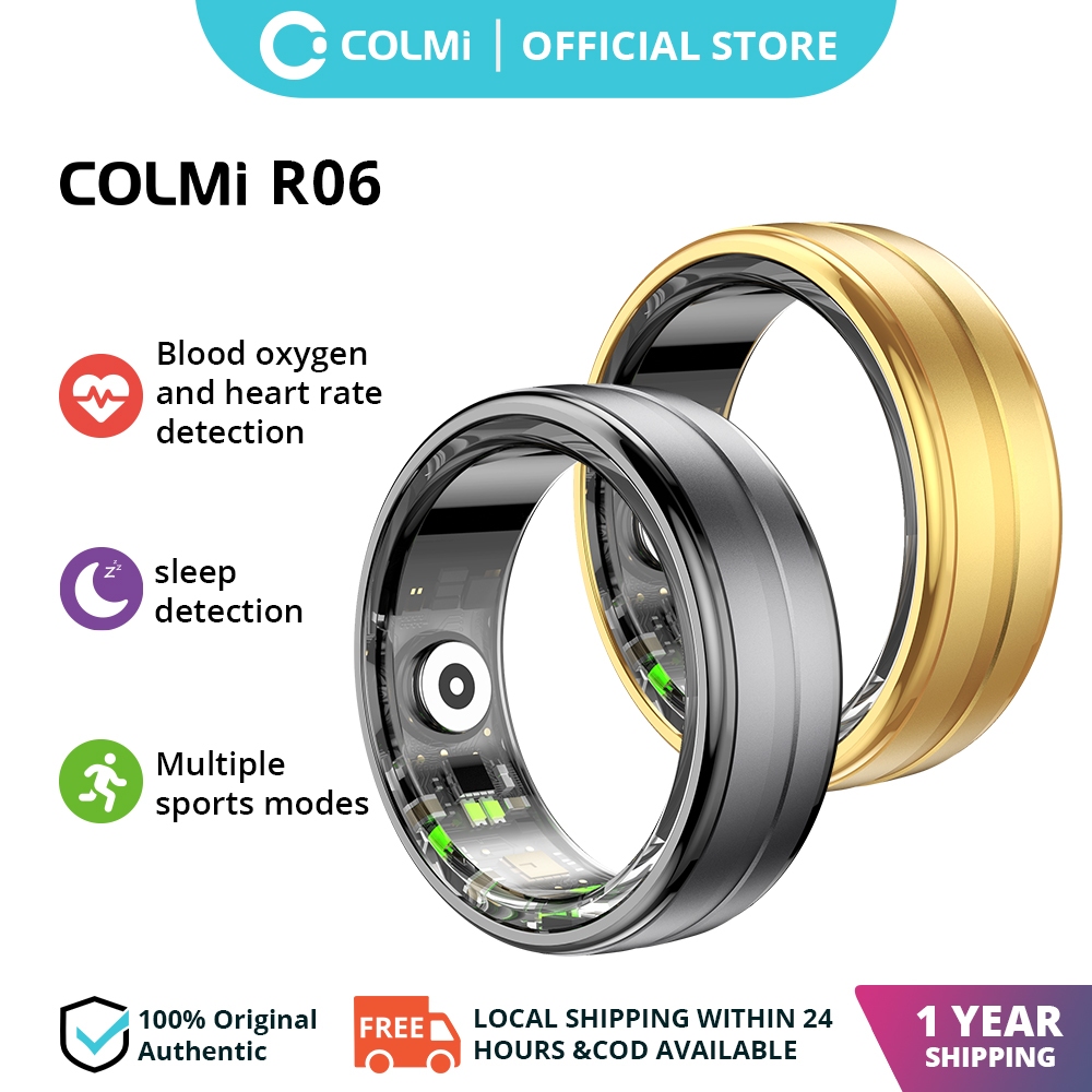COLMI Smart Ring R06 Health Monitoring IP68&5ATM waterproof High Hardness Aluminum Alloy Men and ...