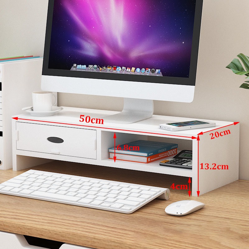 [SG stock]Monitor Riser Stand Wooden Laptop Stand Desk Organizer ...