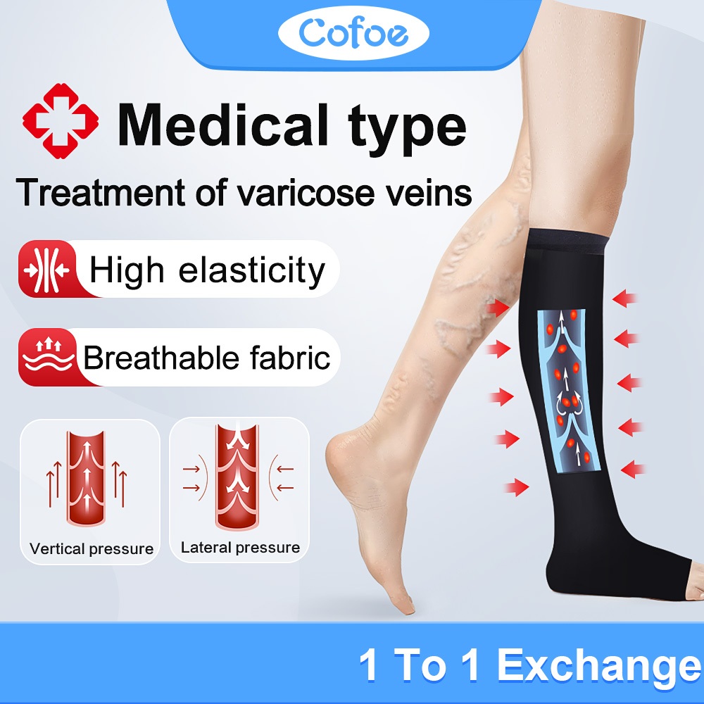 Cofoe Medical Compression Stockings Varicose Veins Socks Prevent Calf ...
