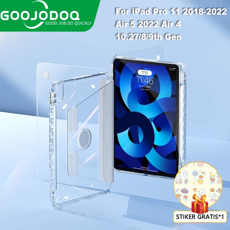 Cover Casing IPad Goojodoq Acrylic fully transparent Casing iPad For ...