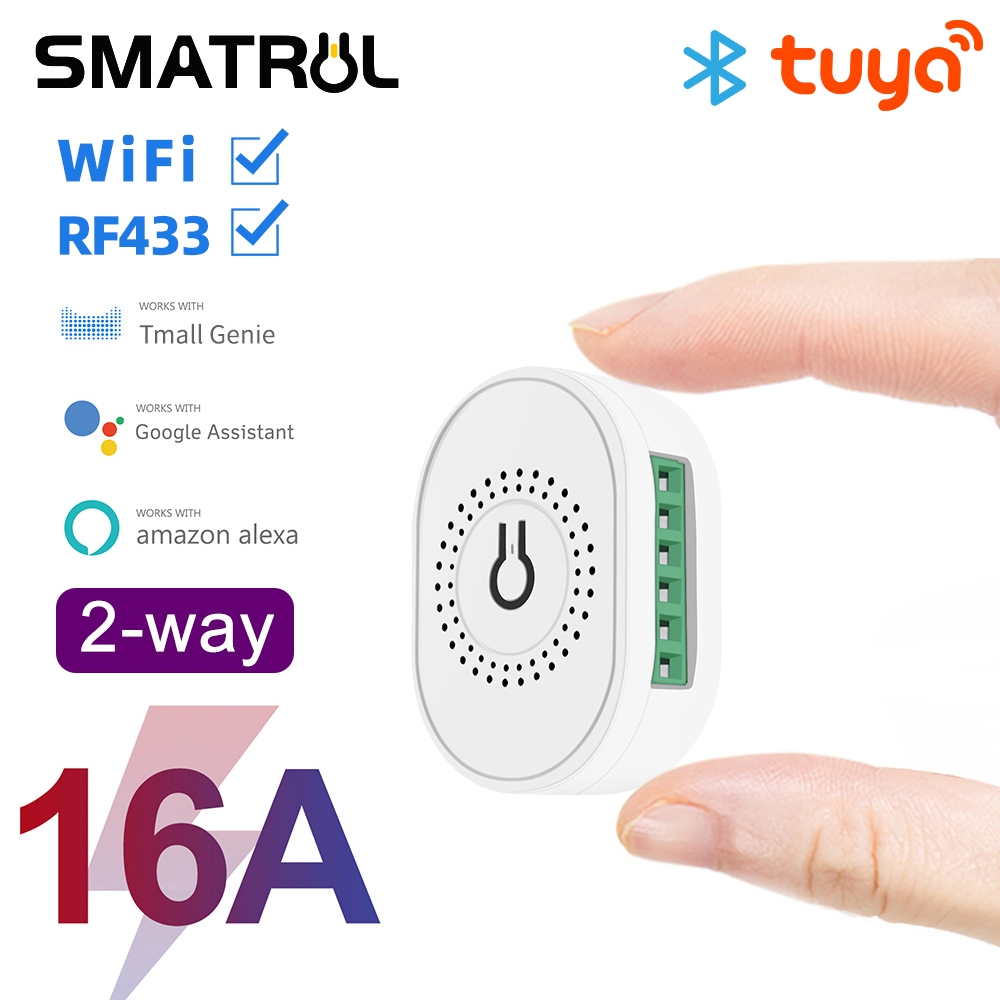 SMATRUL 16A Tuya WiFi RF433+33MHZ RF 10-key remote control Smart ...