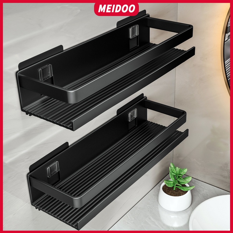 [SG Stock] MEIDOO Aluminum Bathroom Storage Rack Punch-free Wall ...