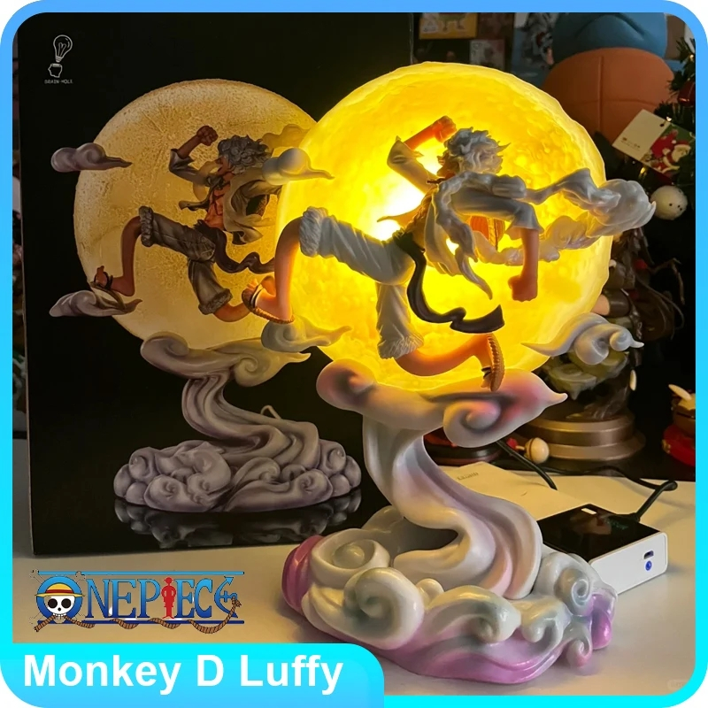 Luffy Anime One Piece Figure Luffy Gear 5 Action Figures Anime One ...