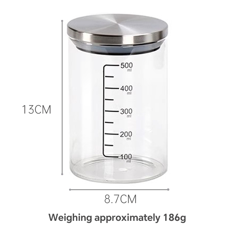 WALFOS With Scale, Heat-Resistant Glass Sealed Jar, Fermentation ...