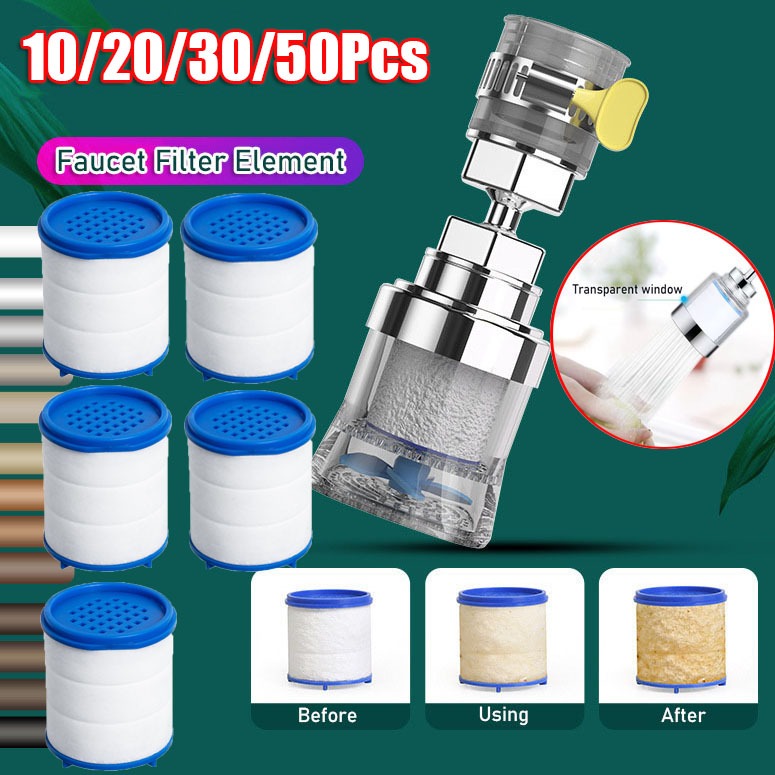 10/20/30/50PCS Water Purifier PP Cotton Filter Element Shower Remove ...