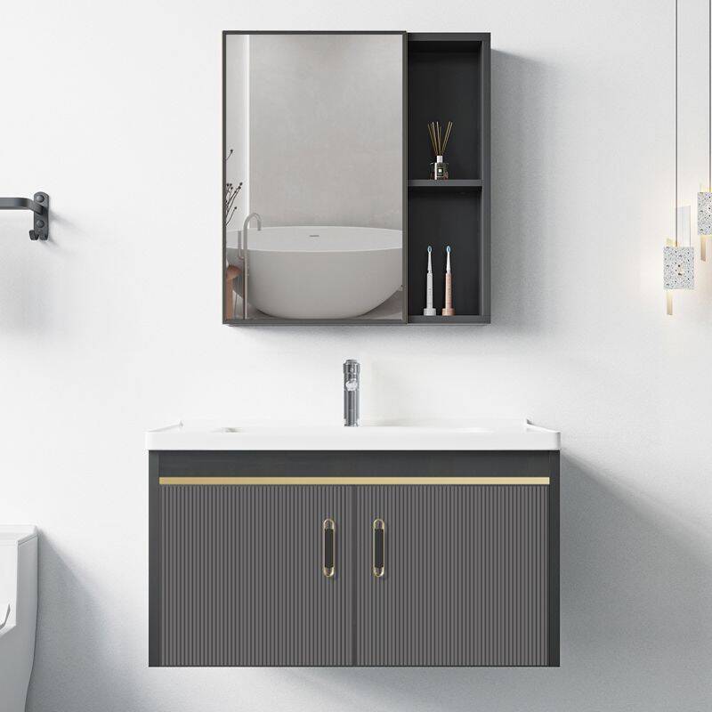 Bathroom Vanity Set Free Tap And Pop Up Waste Sink Mirror Cabinet Set ...