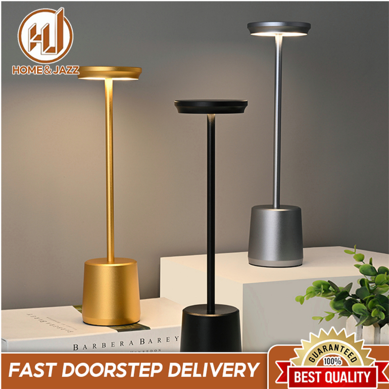 3-Color LED Table Lamp C-Type Rechargeable 4400mA Restaurant Atmosphere ...