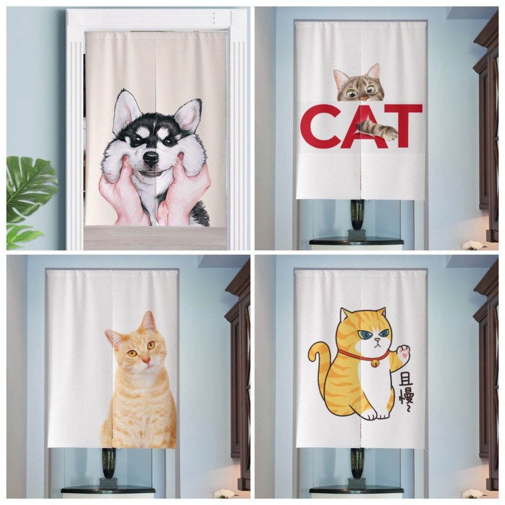 Customize Cute Door Curtain for Kitchen Half Height Doorway Curtain for ...