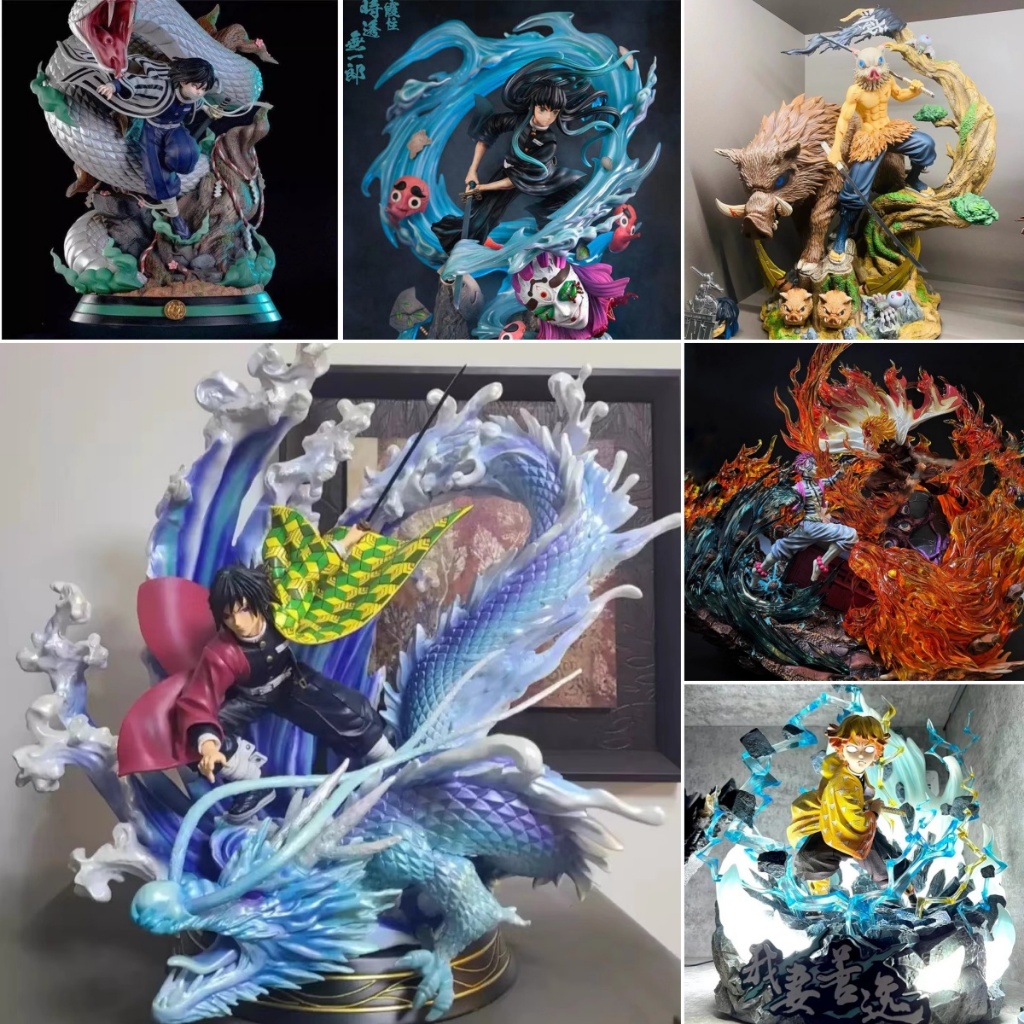 Demon Slayer Zenitsu Akaza Kokushibou Akaza Tanjiro Figure Lucky Bag ...