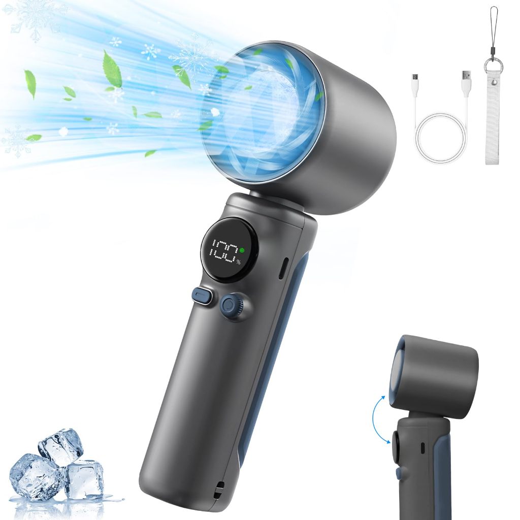 Portable high-speed handheld fan 2024 new model with cooling plate Fast ...