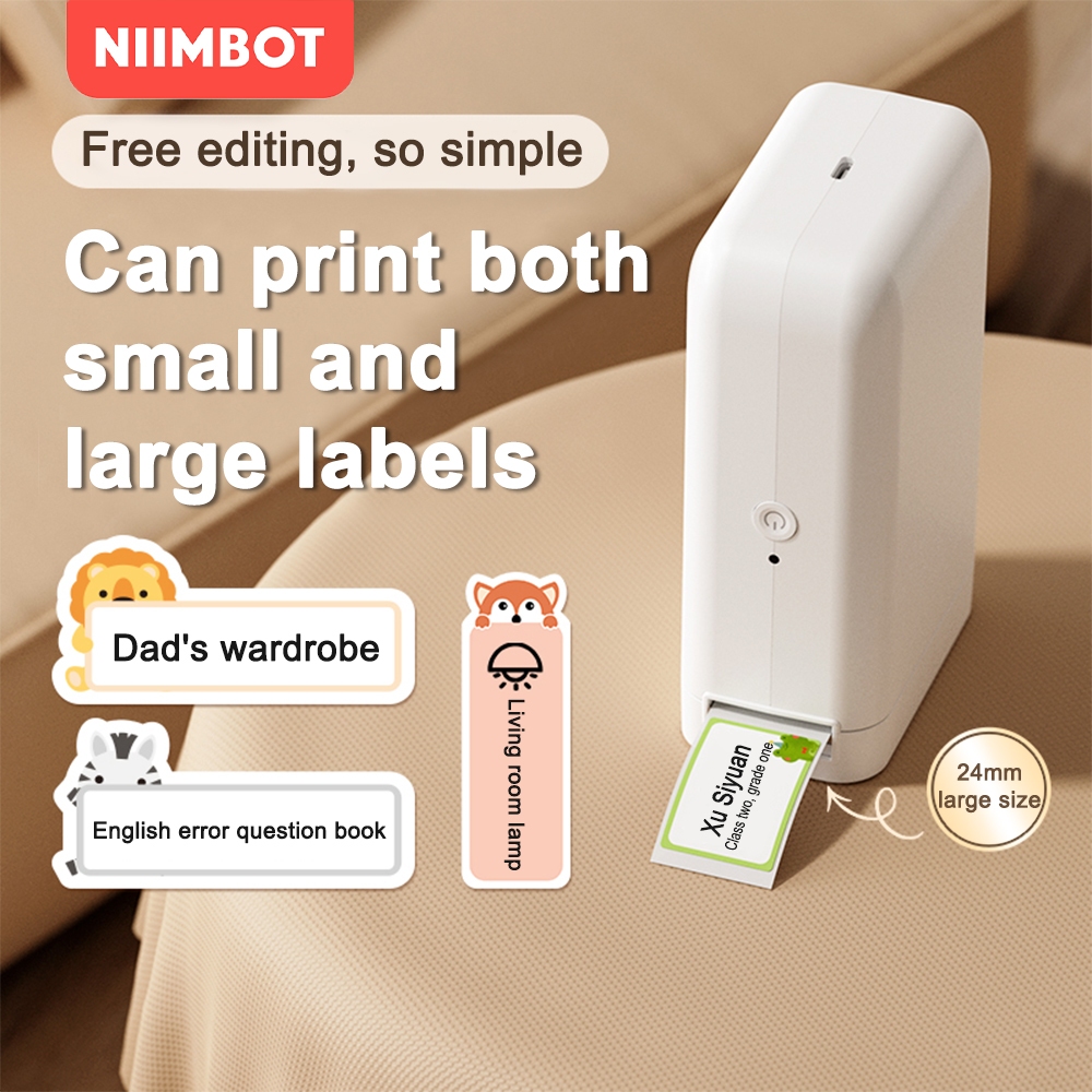 NIIMBOT D101 Label Printer Wireless Bluetooth Thermal Label Tag Label ...