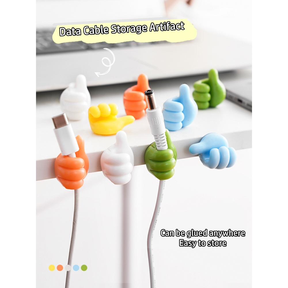 Creative thumb hook punch-free cute seamless small sticky hook data ...