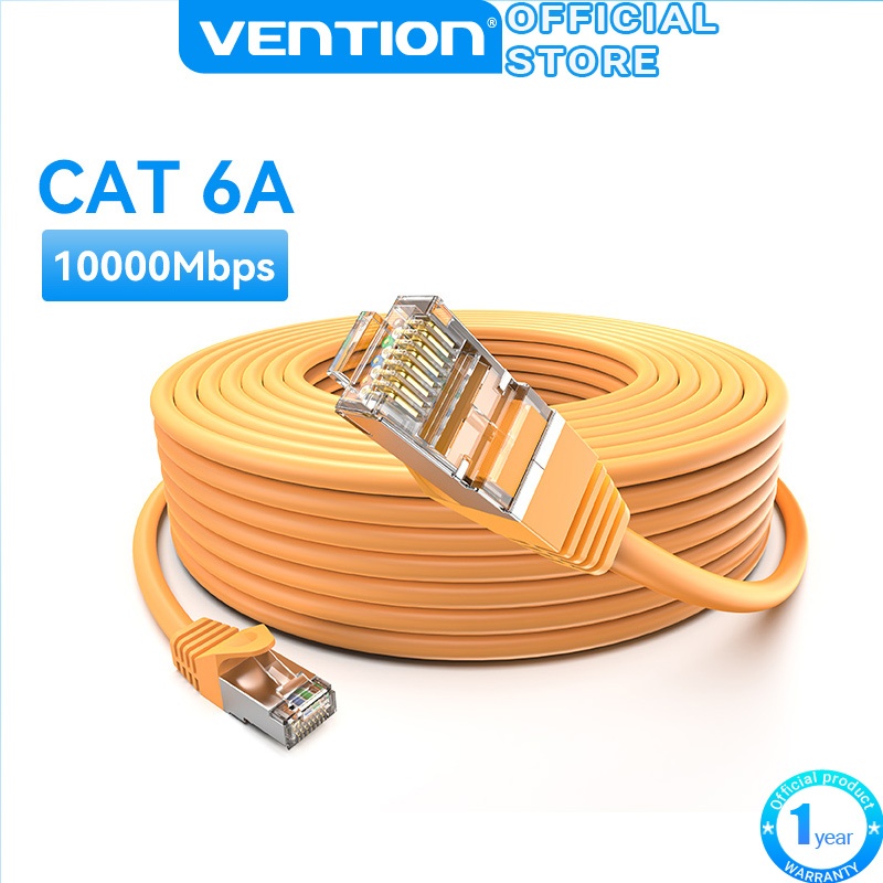 Vention CAT 6A Ethernet Cable 10Gbps High Speed Gigabit CAT6A Network Cable For Laptop Router ...