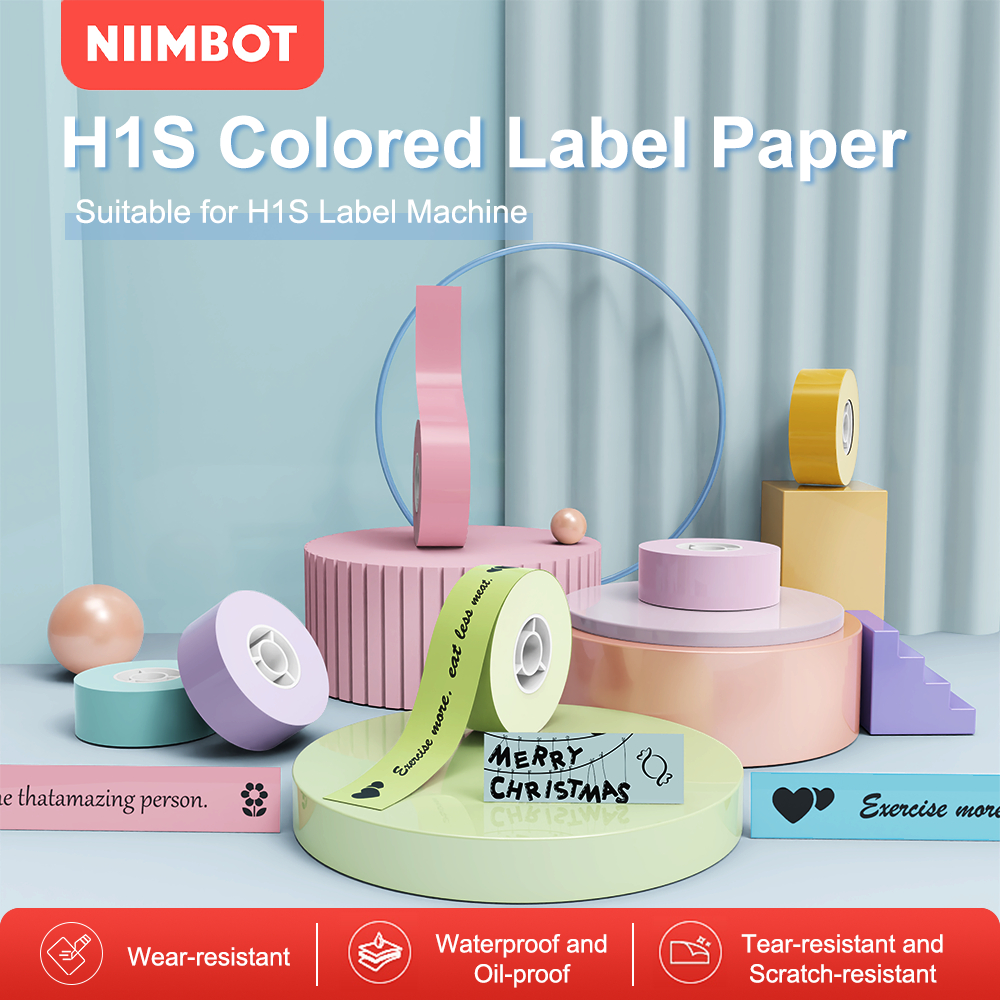 NIIMBOT H1S Printer Label Paper, Marking Classification Sticker Color ...