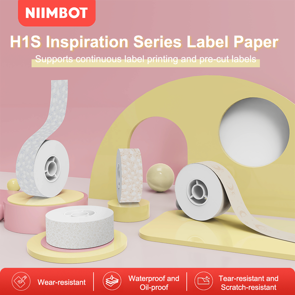NIIMBOT H1S Label Continuous Paper Self-Adhesive Label Classification ...