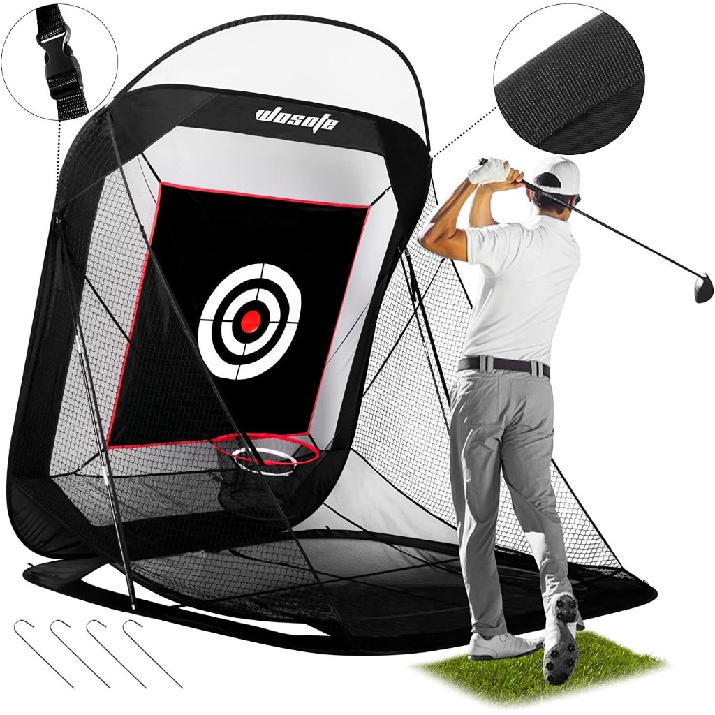 Outdoor indoor folding portable golf practice net Swing and chipping ...