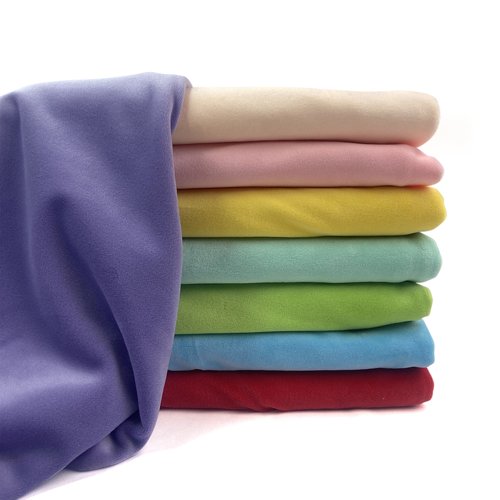 Stretch Mochi Smooth Minky Fabric Hopen 95% Polyester 5% Spandex ...