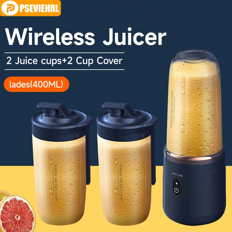 Portable Fruit Blender 400ML Fruit Juicer Blender 6 Blade mini ...