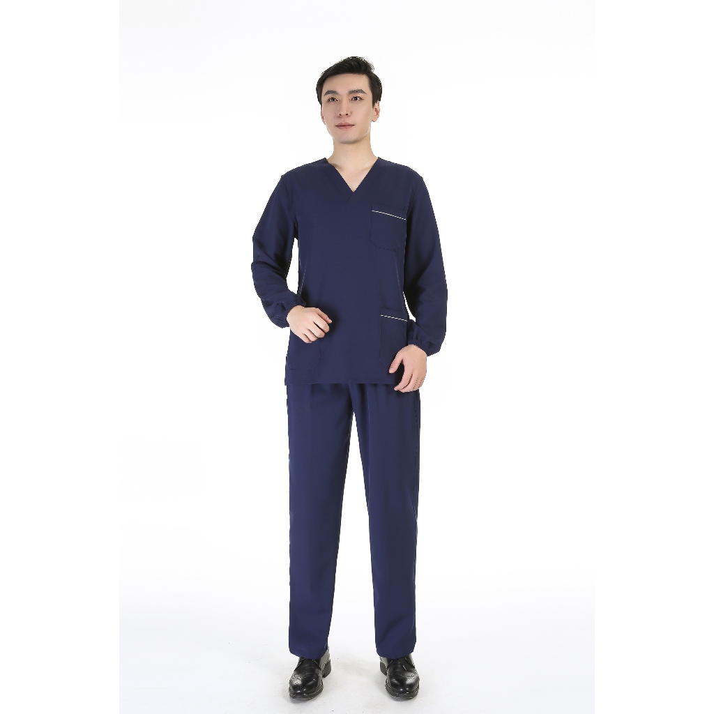 Hospital doctor uniform, nurse uniform, clinic men elastic suit（Quick ...