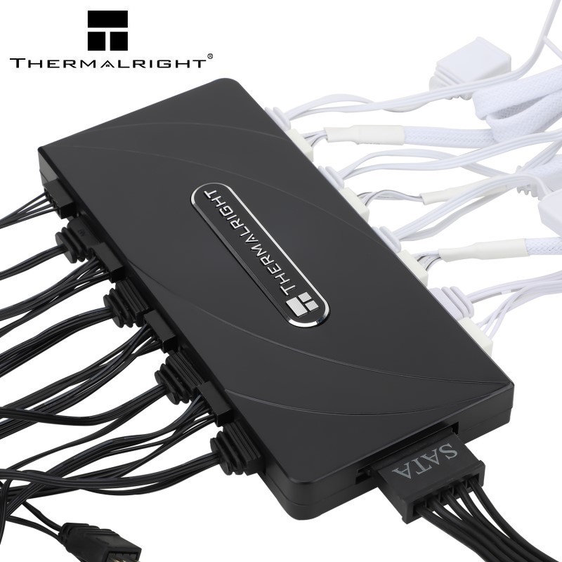 Thermalright PWM Fan Hub ARGB hub 10-Port 3pin fan hub 4 Pin PC Fan Controller 12V Fan Hub ...