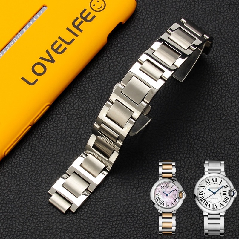 Suitable for Cartier Blue Balloon Convex Mouth Stainless Steel Strap 14 ...