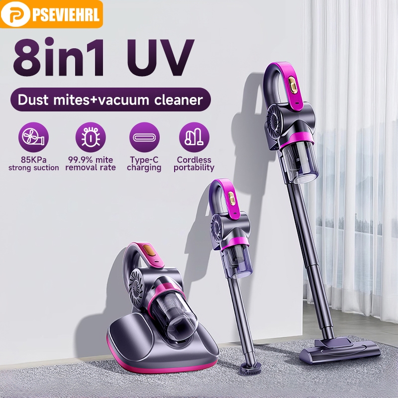 8in1 Cordless Vacuum Cleaner 85Kpa Wireless Dust Mite Vacuum Cleaner ...