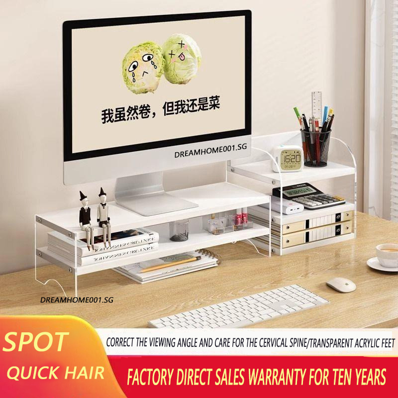Acrylic Computer computer stand desktop stand desk riser desktop shelf ...