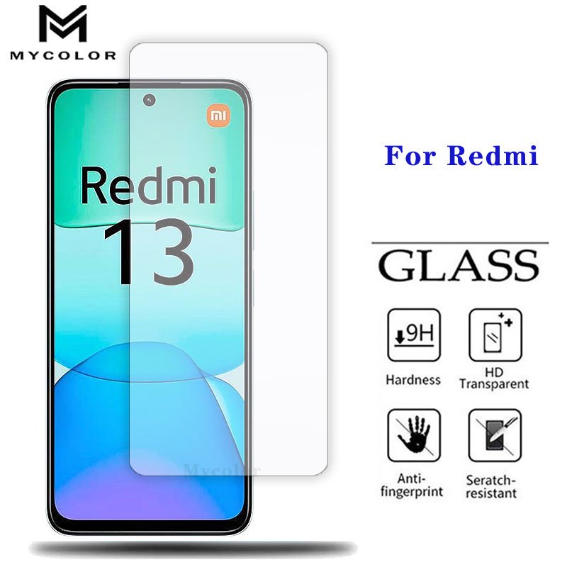 Tempered Glass For Redmi Turbo 4 3 A5 A4 A3 A2 A1 15 15C 14C 14R 13X 13 13C 12 12C 11A10 9 8 10A ...