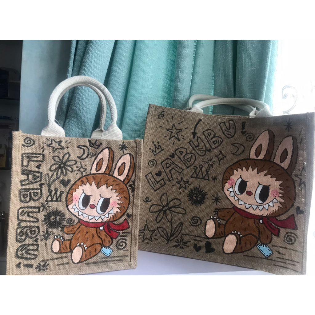 [Handmade] Can Be Customized/POPMART labubu labubu/MUJI MUJI Jute ...