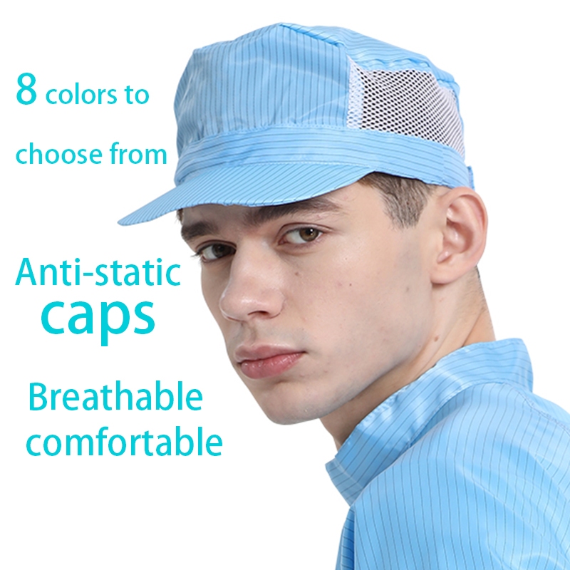 Anti-static caps Hats for cleanroom overalls | Shopee Singapore