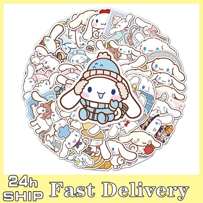 50pcs Cinnamoroll Sticker Pack Cute Cartoon Waterproof Anime Kawaii ...