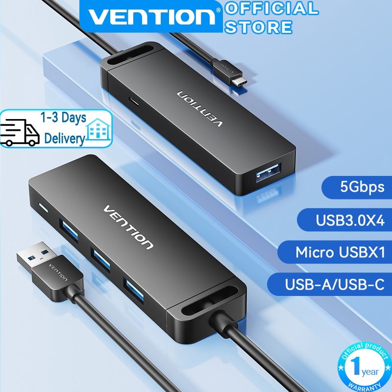 Vention USB 3.0 A Hub 4 Port High Speed USB Splitter Portable USB HUB ...